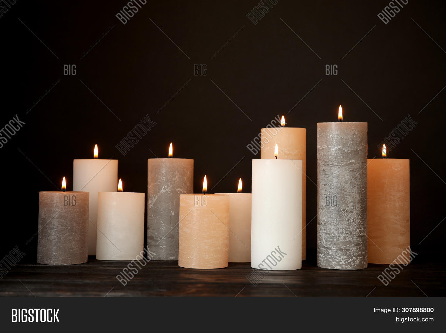 Alight Wax Candles On Image & Photo (Free Trial) | Bigstock