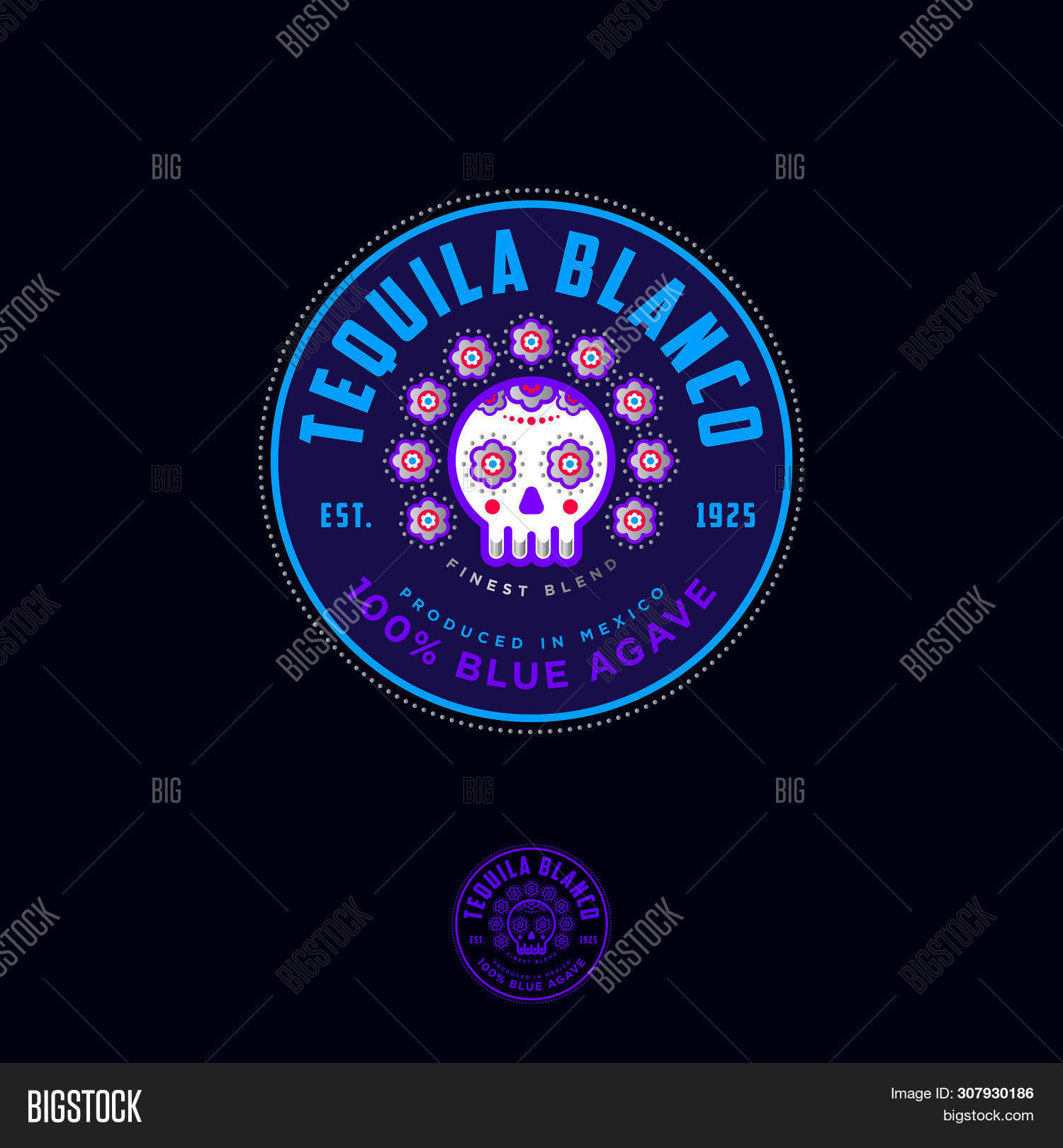 Round Tequila Labels Vector & Photo (Free Trial) | Bigstock