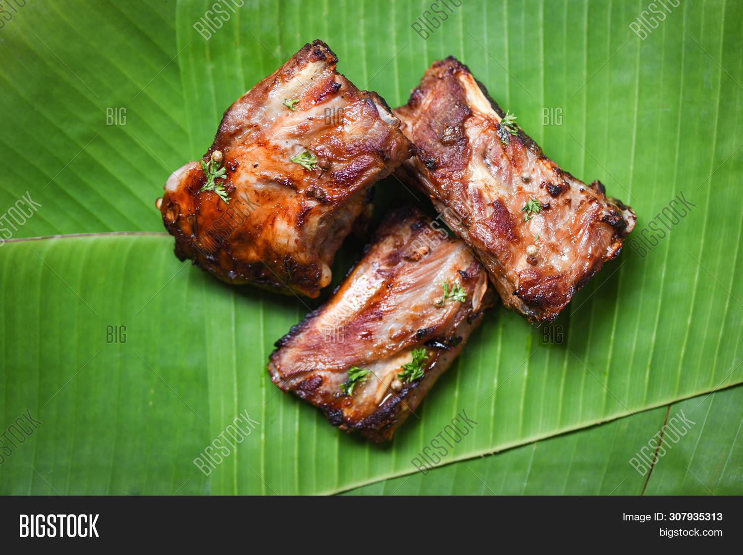 Bbq Pork Ribs Grilled Image & Photo (Free Trial) | Bigstock