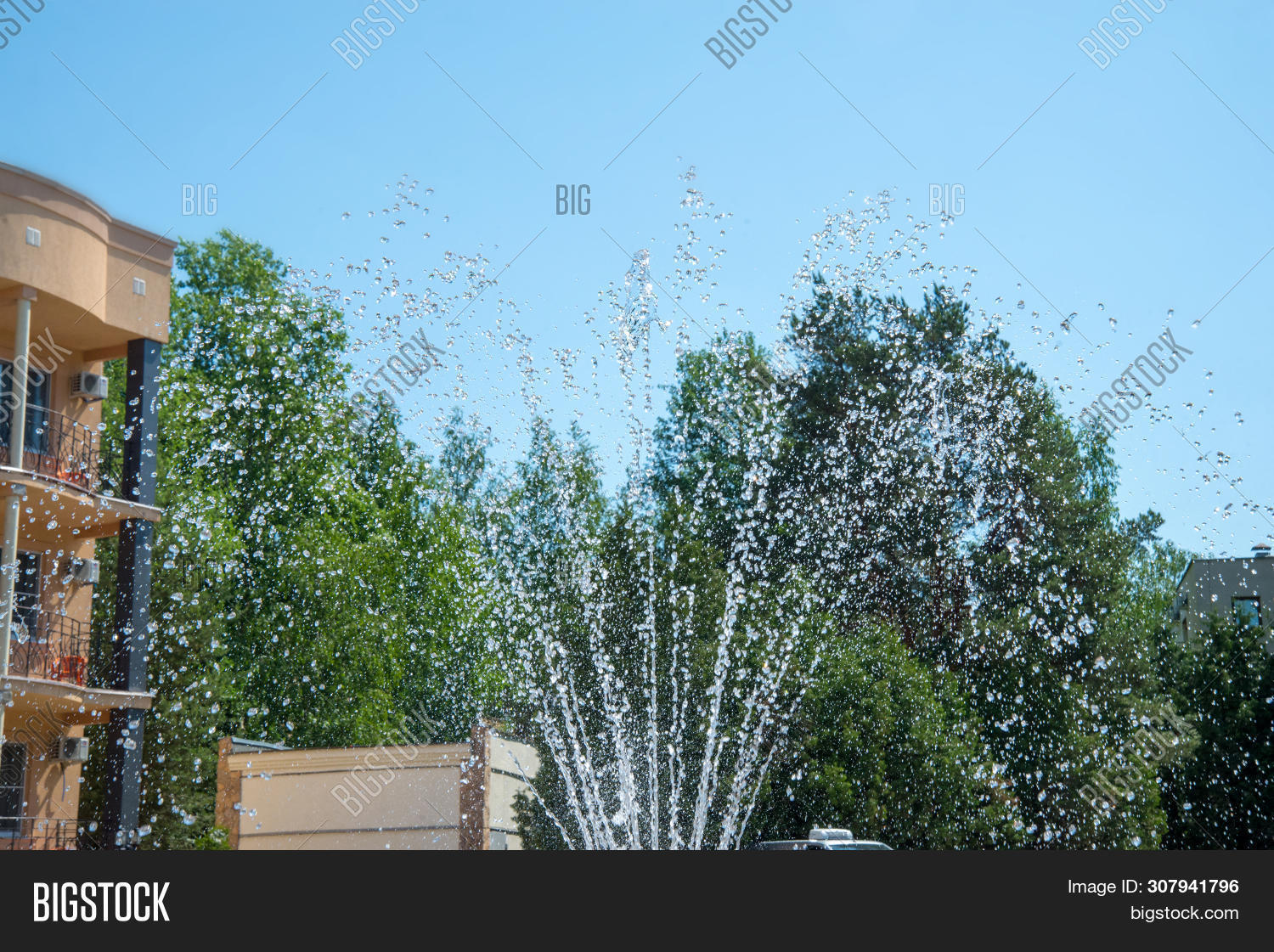Gush Water Fountain. Image & Photo (Free Trial) | Bigstock