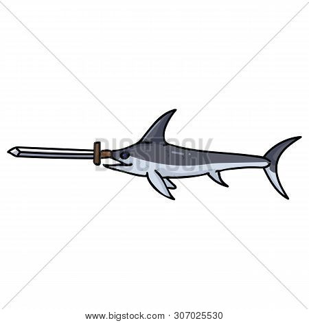 Cute Swordfish Real Vector & Photo (Free Trial) | Bigstock