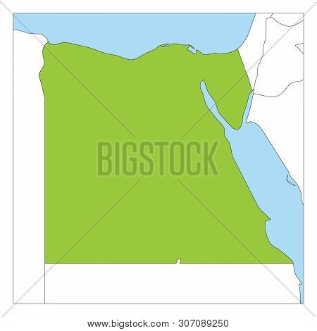 Map Egypt Green Vector & Photo (Free Trial) | Bigstock