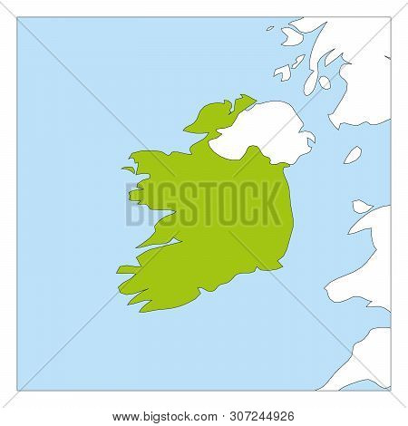 Map Ireland Green Vector & Photo (Free Trial) | Bigstock