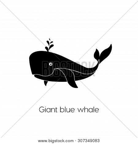Blue Whale Tale Icon Vector & Photo (Free Trial) | Bigstock