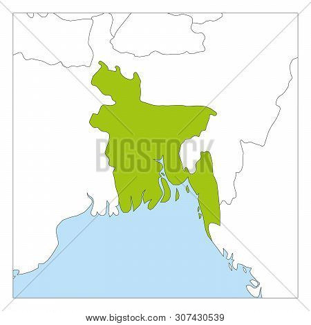 Map Bangladesh Green Vector & Photo (Free Trial) | Bigstock