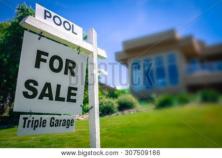 Sale Sign Luxury Home Image & Photo (Free Trial) | Bigstock