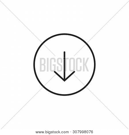 Scroll Down Icon. Vector & Photo (Free Trial) | Bigstock
