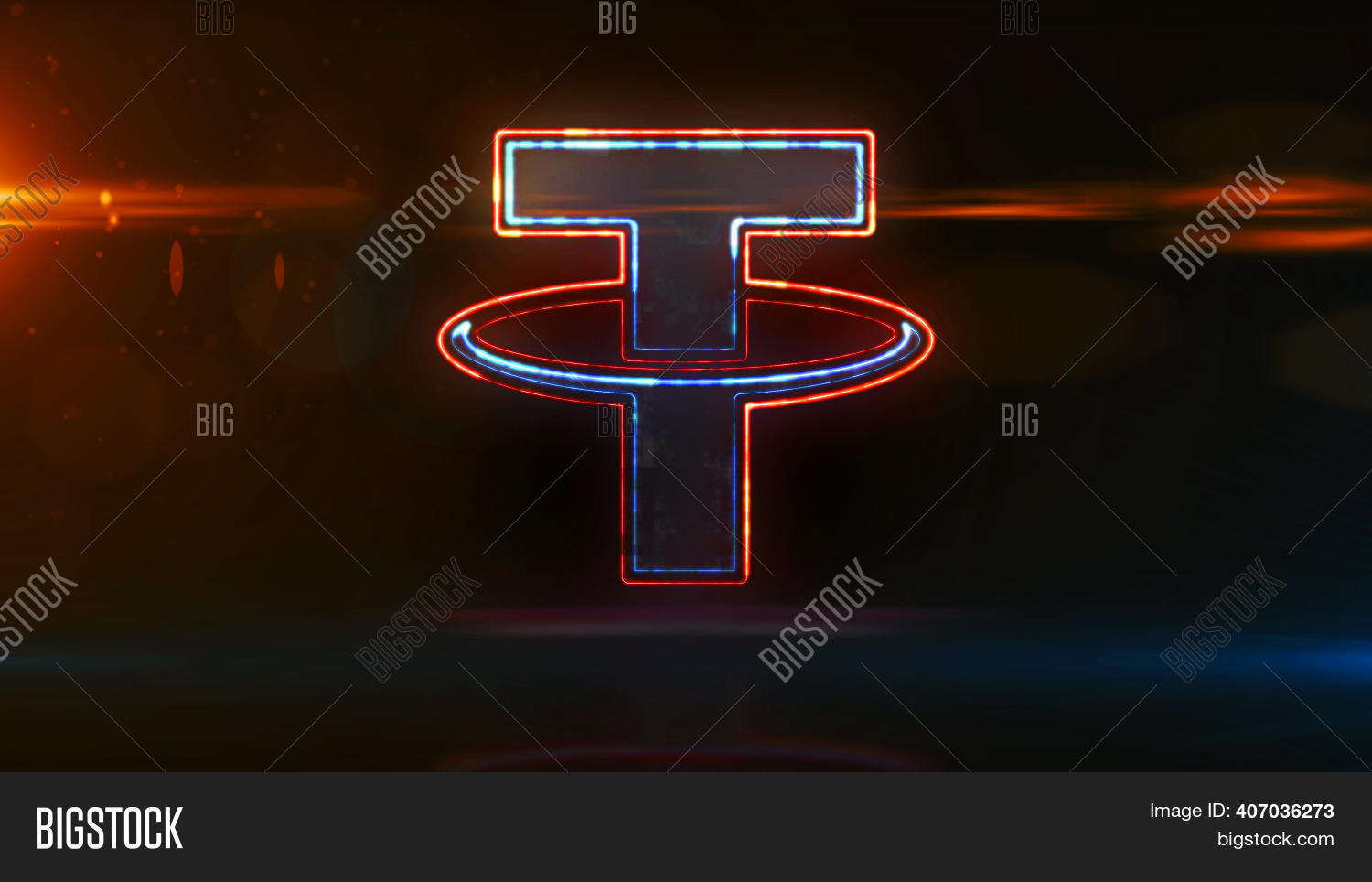 Tether Symbol Abstract Image & Photo (Free Trial) | Bigstock