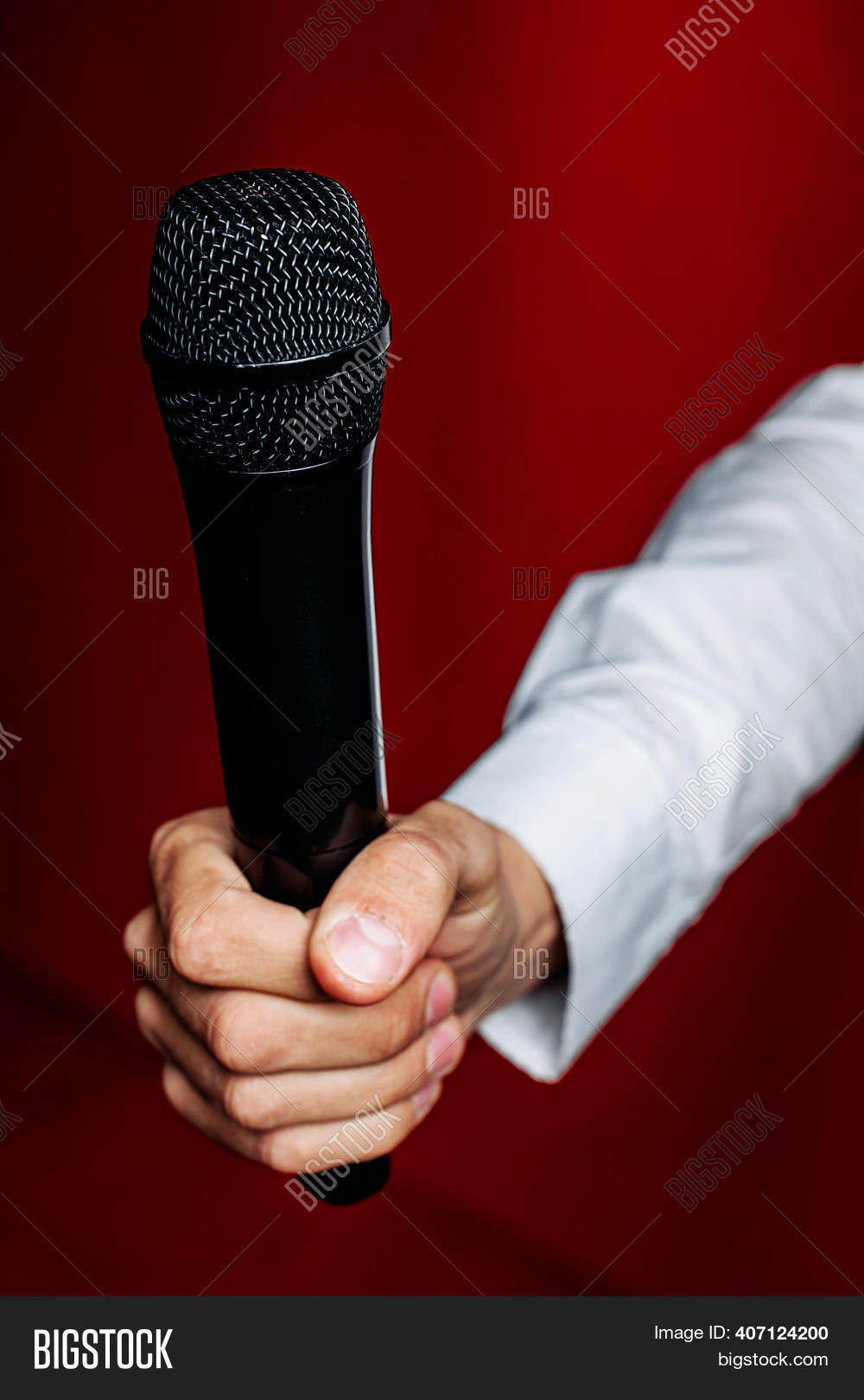 Hand Male Presenter Image & Photo (Free Trial) | Bigstock
