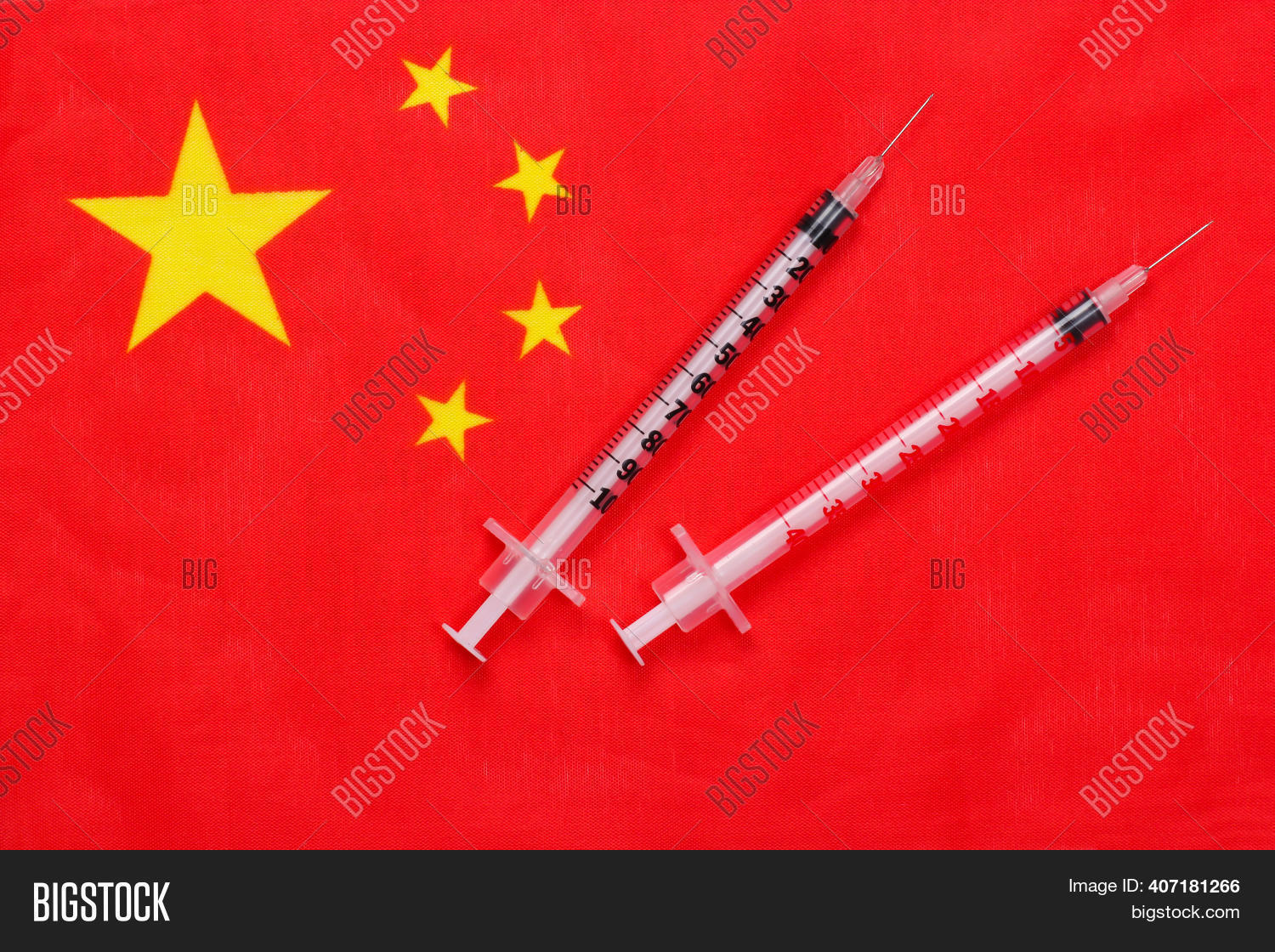 Syringes Flag China. Image & Photo (Free Trial) | Bigstock