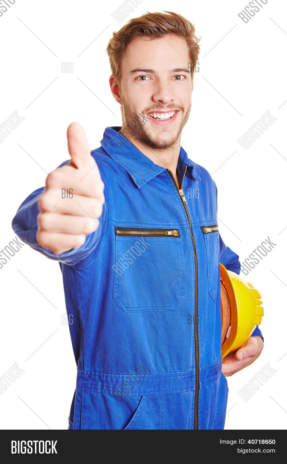 Imagen y foto Trabajador Contento (prueba gratis) | Bigstock