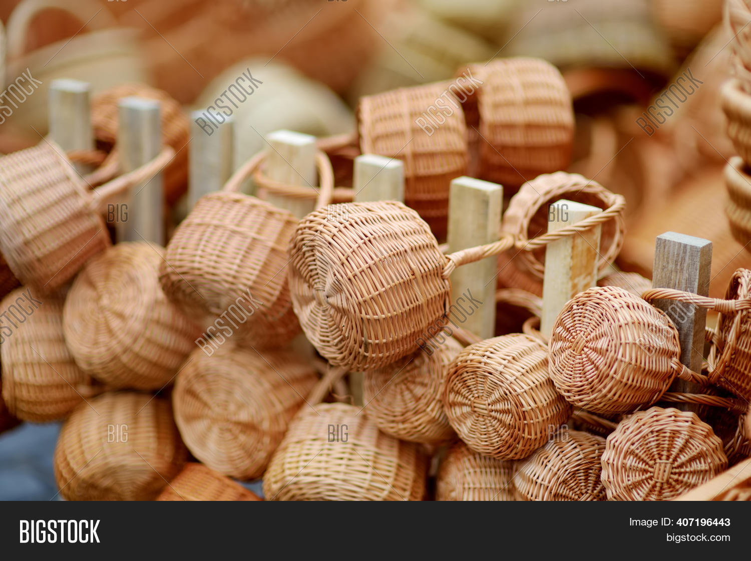 Various Baskets Sold Image & Photo (Free Trial) | Bigstock