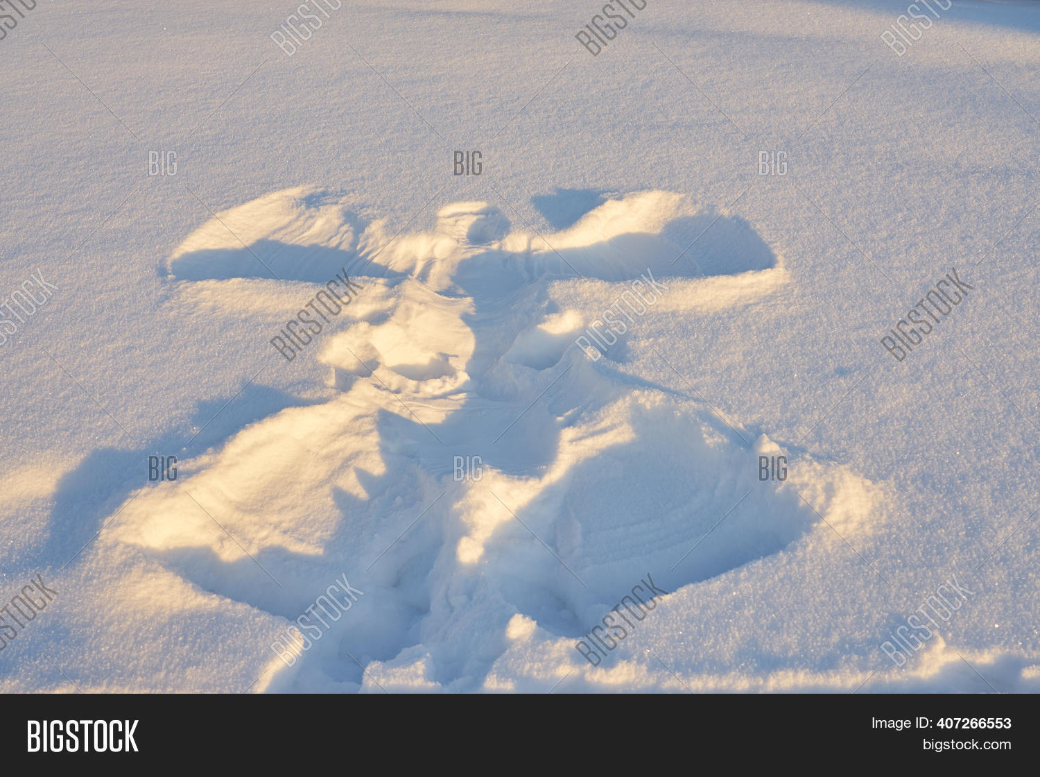 Snow Angel Winter Image & Photo (Free Trial) | Bigstock