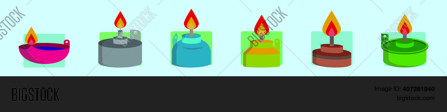 Set Pelita Cartoon Vector & Photo (Free Trial) | Bigstock