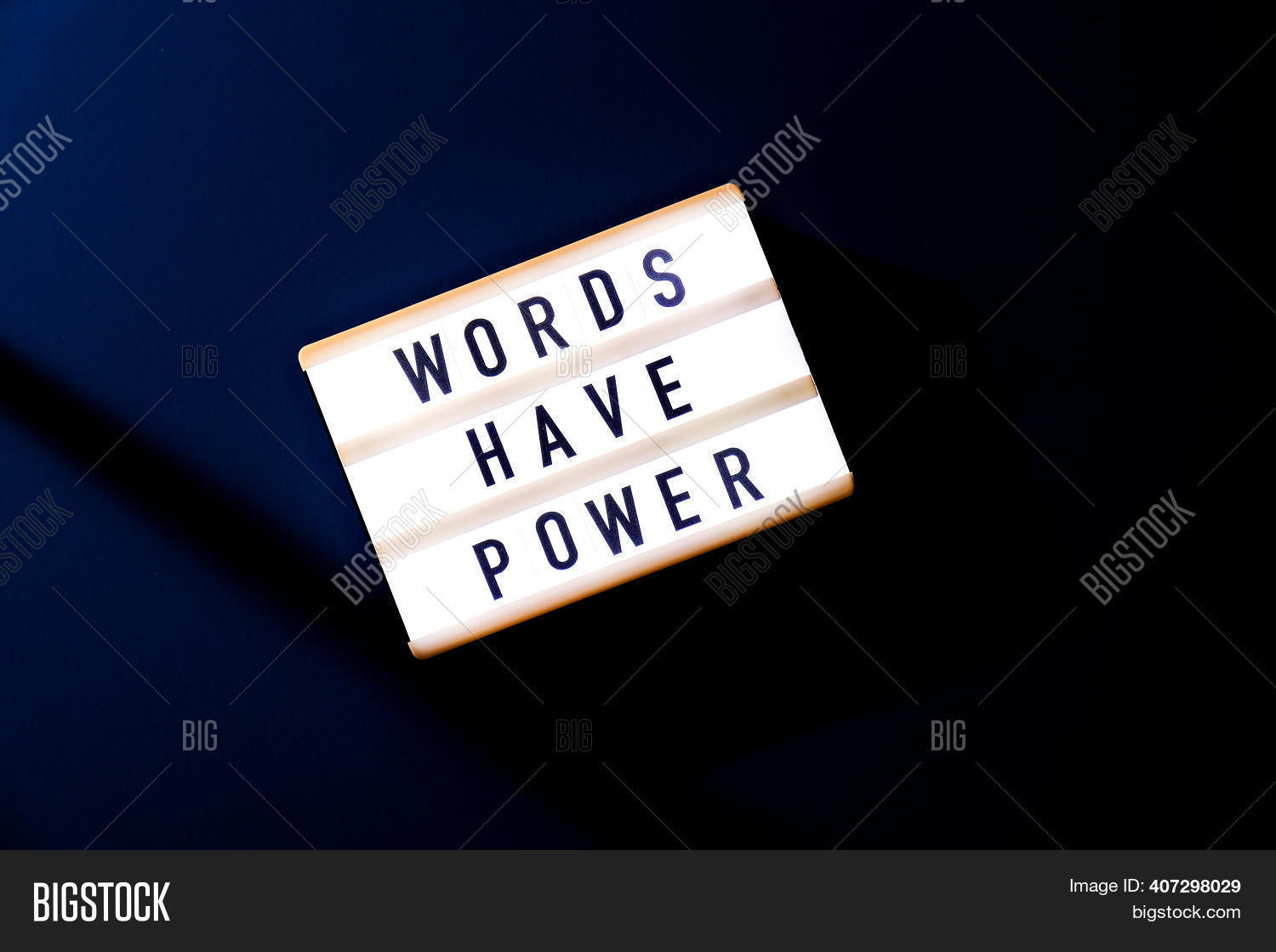 Lightbox Text Words Image & Photo (Free Trial) | Bigstock
