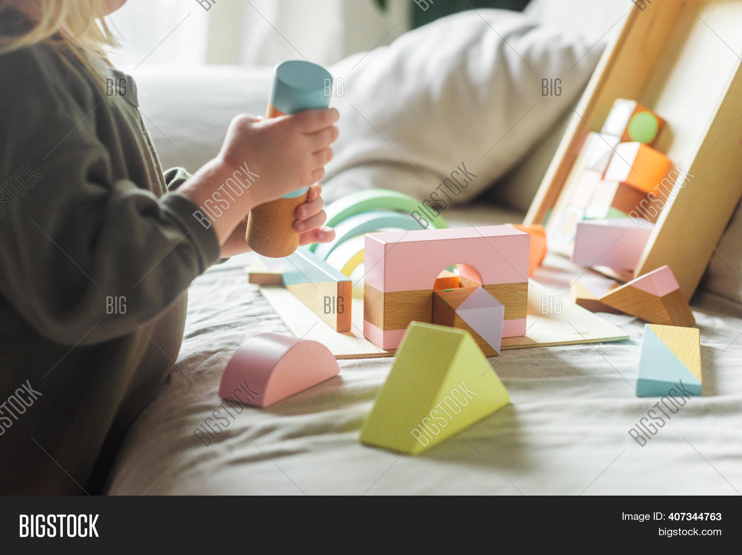 Child Plays Wooden Image & Photo (Free Trial) | Bigstock