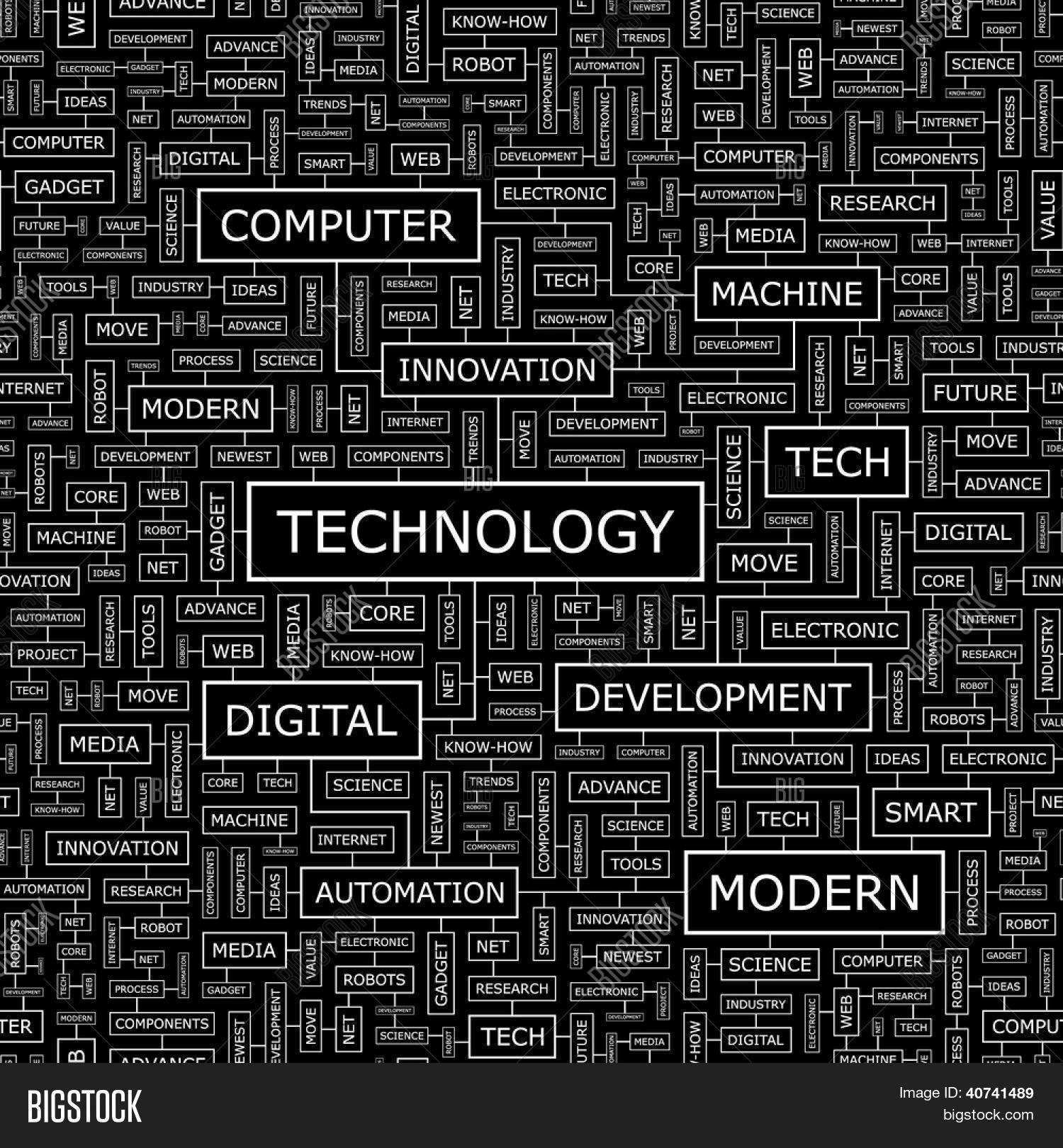 TECHNOLOGY. Word Vector & Photo (Free Trial) | Bigstock