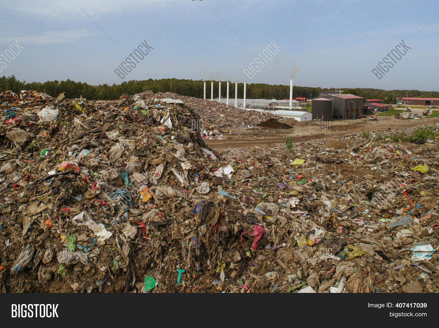 Huge Landfill Big City Image & Photo (Free Trial) | Bigstock