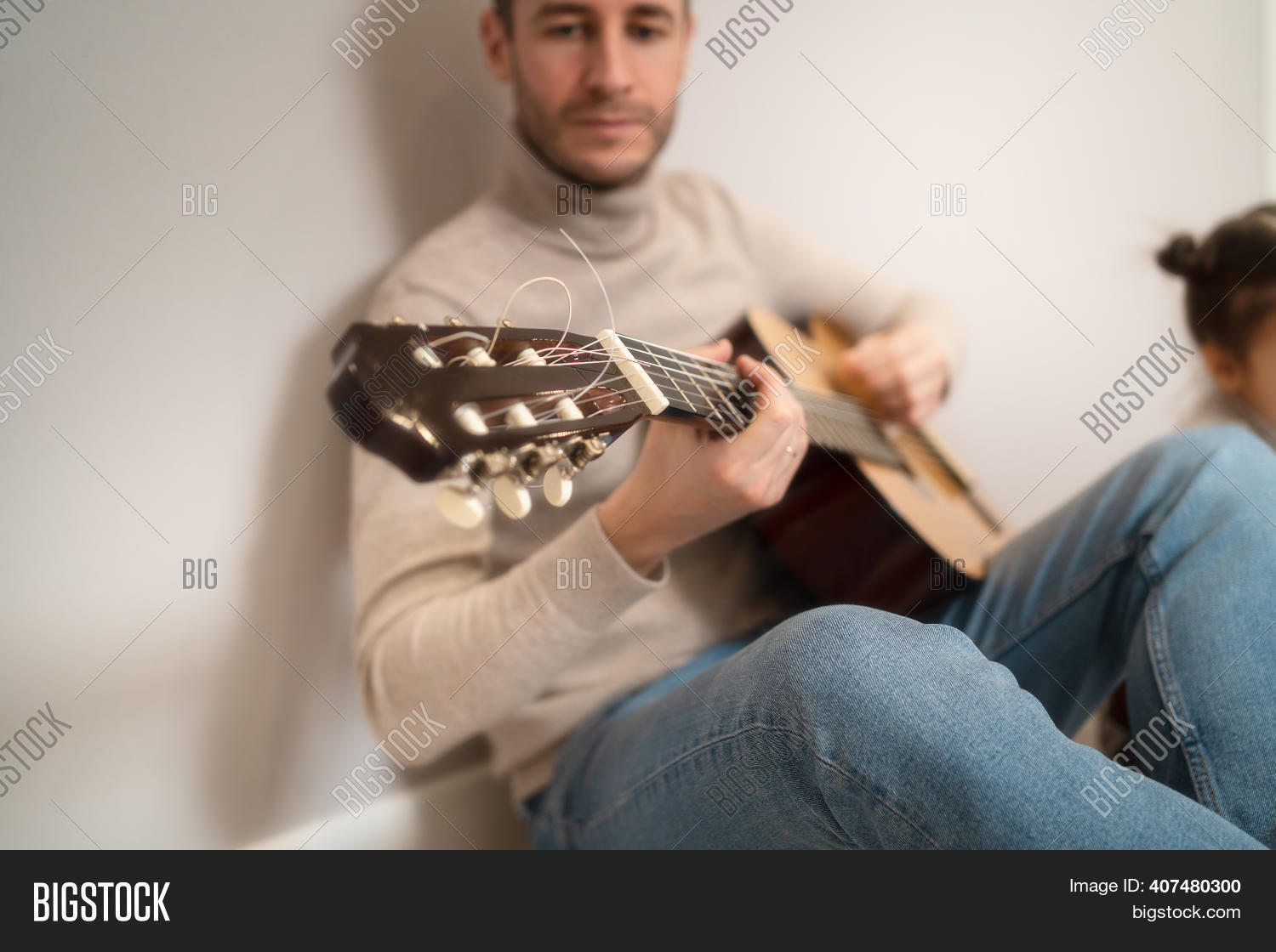 Dad Plays Guitar His Image & Photo (Free Trial) | Bigstock