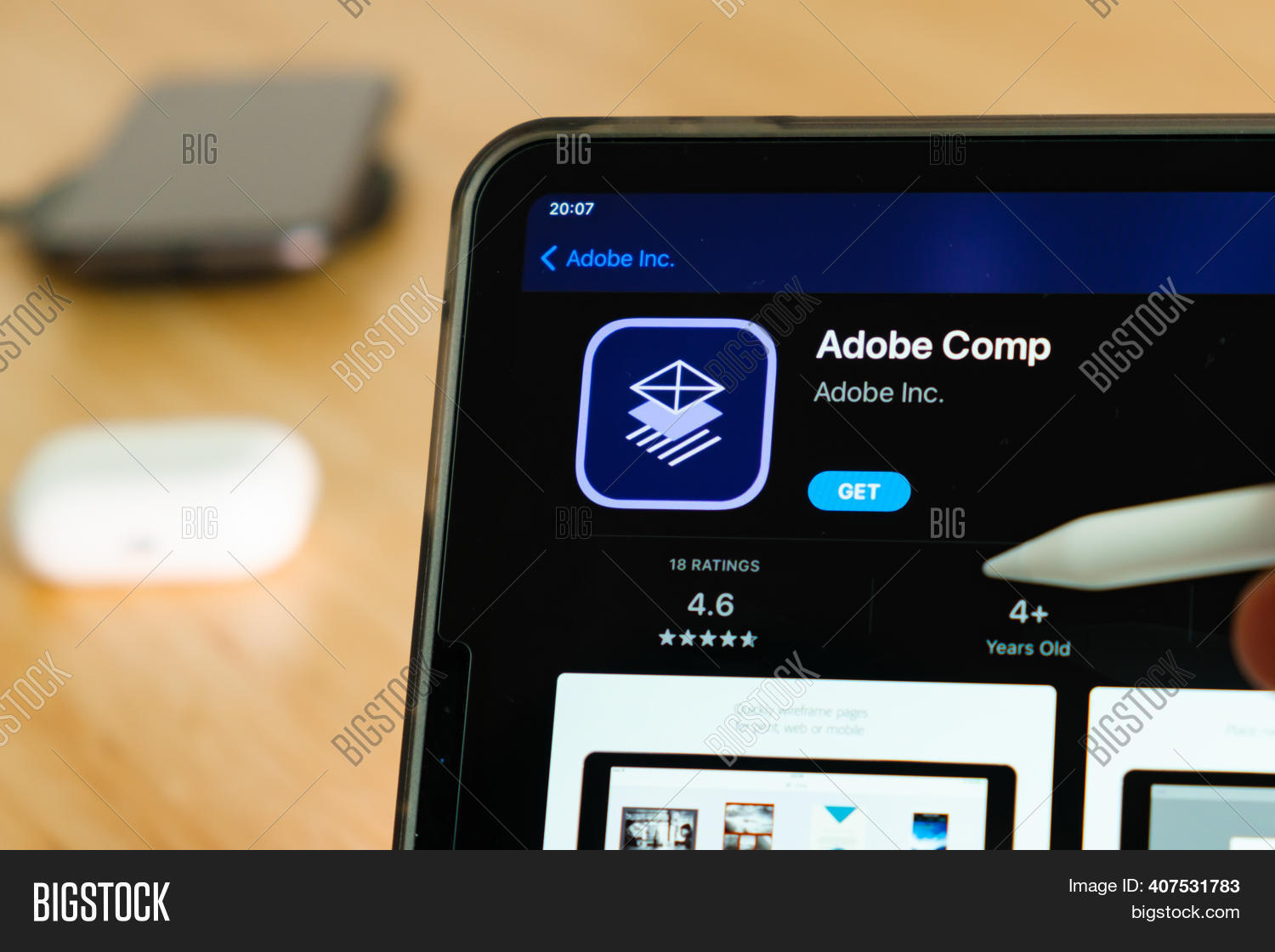 Adobe Comp Logo Shown Image & Photo (Free Trial) | Bigstock