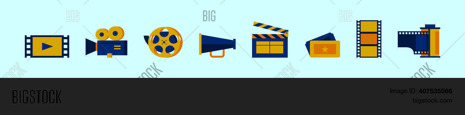Set Film Canister Vector & Photo (Free Trial) | Bigstock