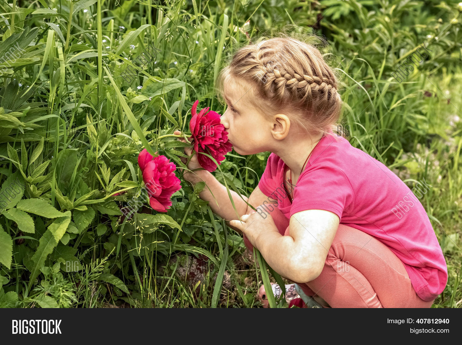 Little Girl Sits By Image & Photo (Free Trial) | Bigstock