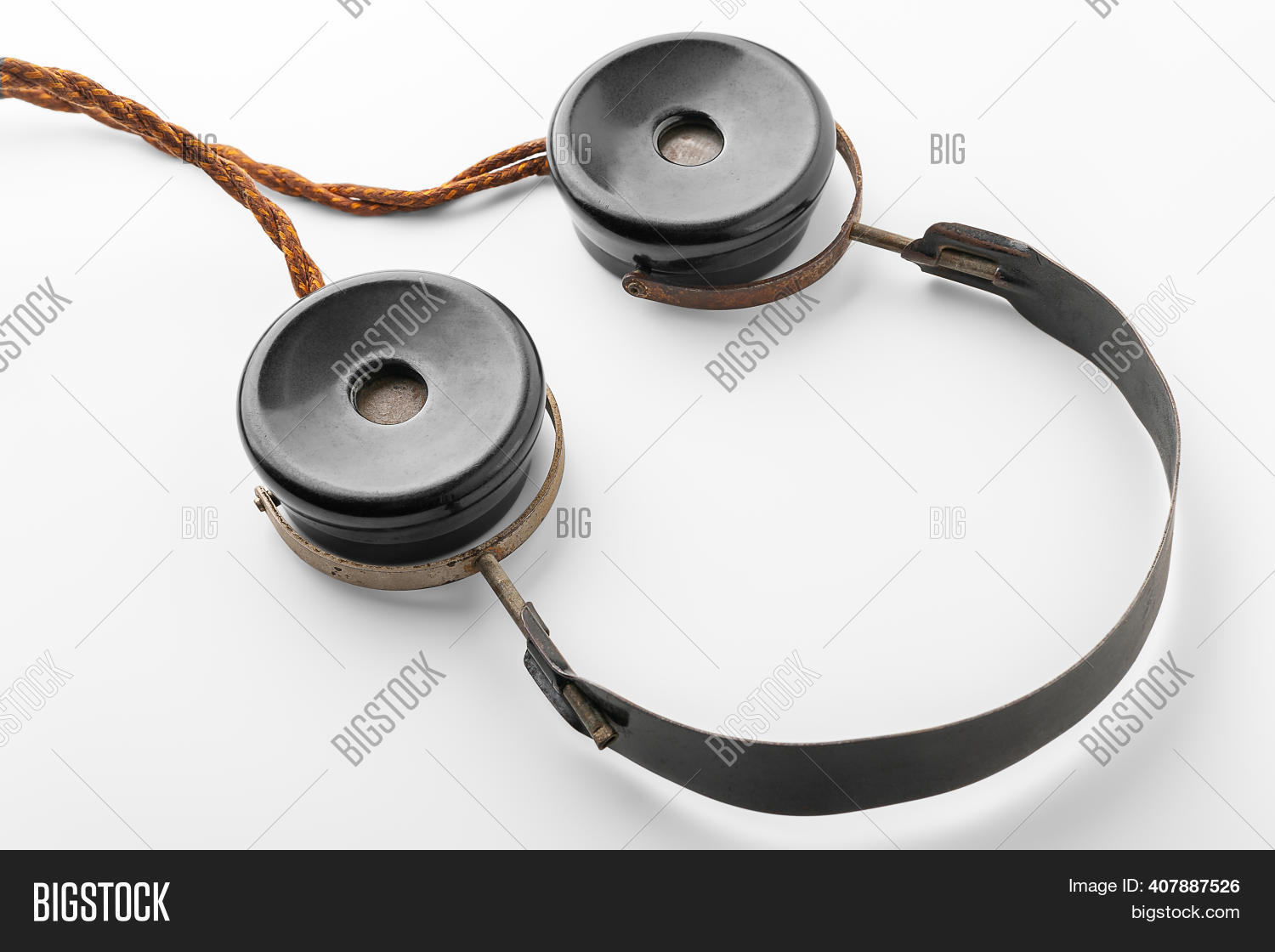 Old Headphones Fabric Image & Photo (Free Trial) | Bigstock