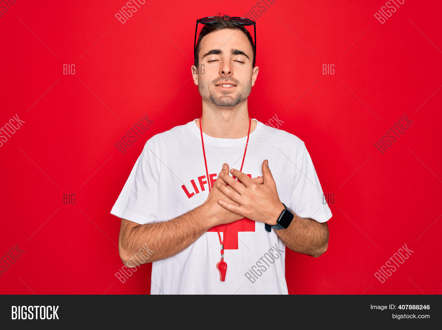 Handsome Lifeguard Man Image & Photo (Free Trial) | Bigstock