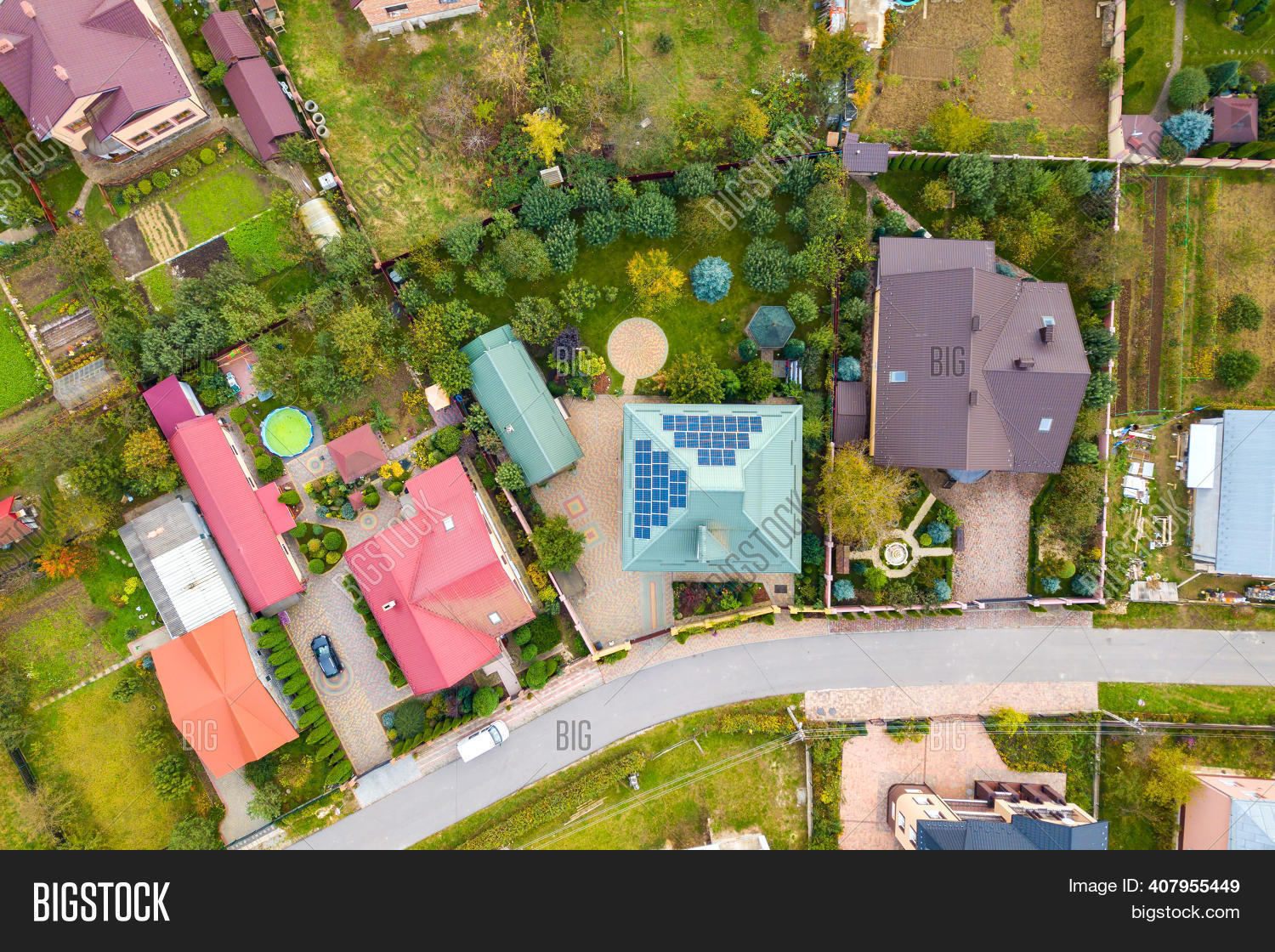 Aerial View Rural Image & Photo (Free Trial) | Bigstock
