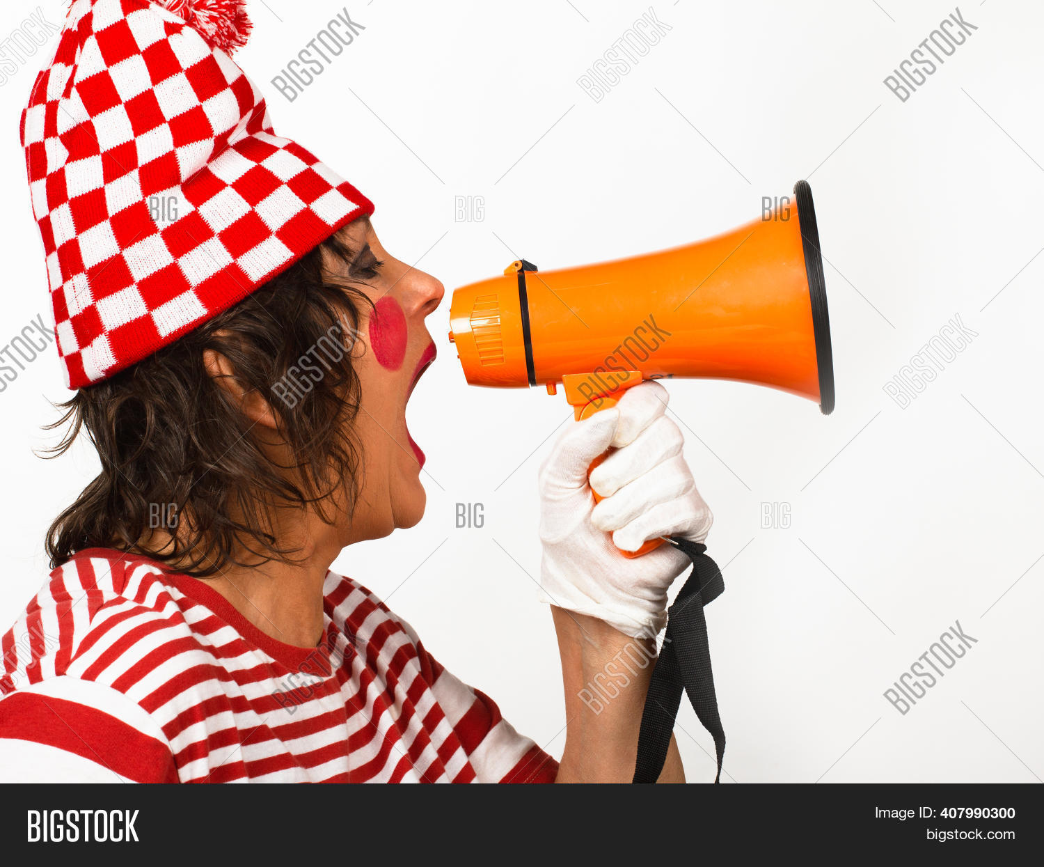 Funny Clown Shouting Image & Photo (Free Trial) | Bigstock