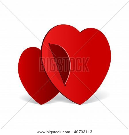 Realistic Two Red Vector & Photo (Free Trial) | Bigstock
