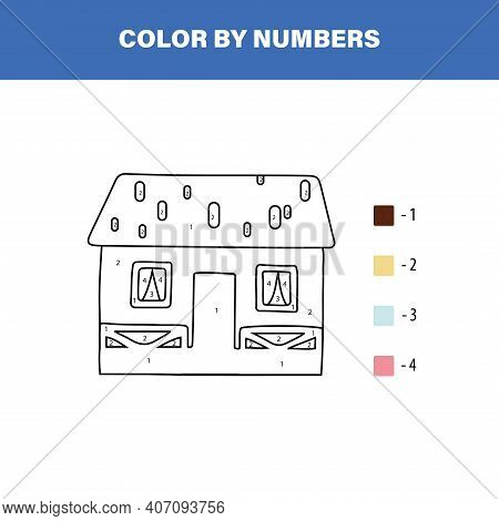 Color Cute House By Vector & Photo (Free Trial) | Bigstock
