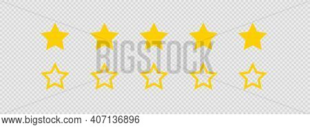 5 Star Icon Set On Vector & Photo (Free Trial) | Bigstock