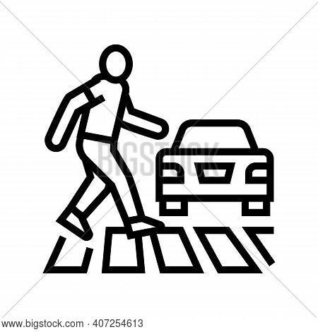 Human Crossing Road Vector & Photo (Free Trial) | Bigstock