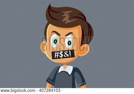 Young Boy Using Bad Vector & Photo (Free Trial) | Bigstock