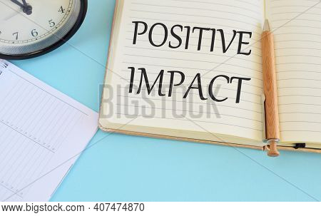 Positive Impact Text Image & Photo (Free Trial) | Bigstock