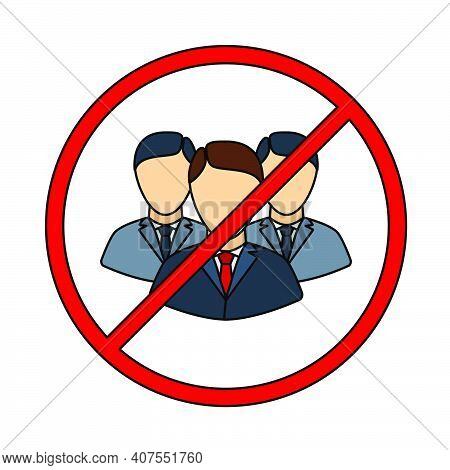 No Meeting Icon. Vector & Photo (Free Trial) | Bigstock