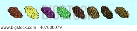 Set Raisin Cartoon Vector & Photo (Free Trial) | Bigstock