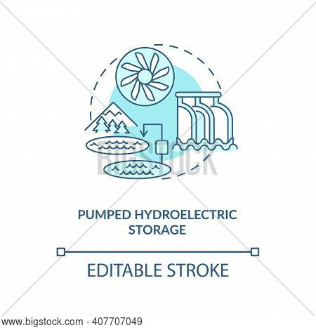 Pumped Hydroelectric Vector & Photo (Free Trial) | Bigstock