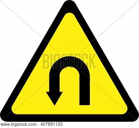 Warning Sign U-turn Image & Photo (Free Trial) | Bigstock