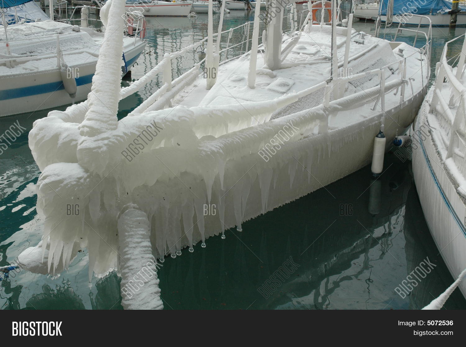 Frozen Boat Image & Photo | Bigstock