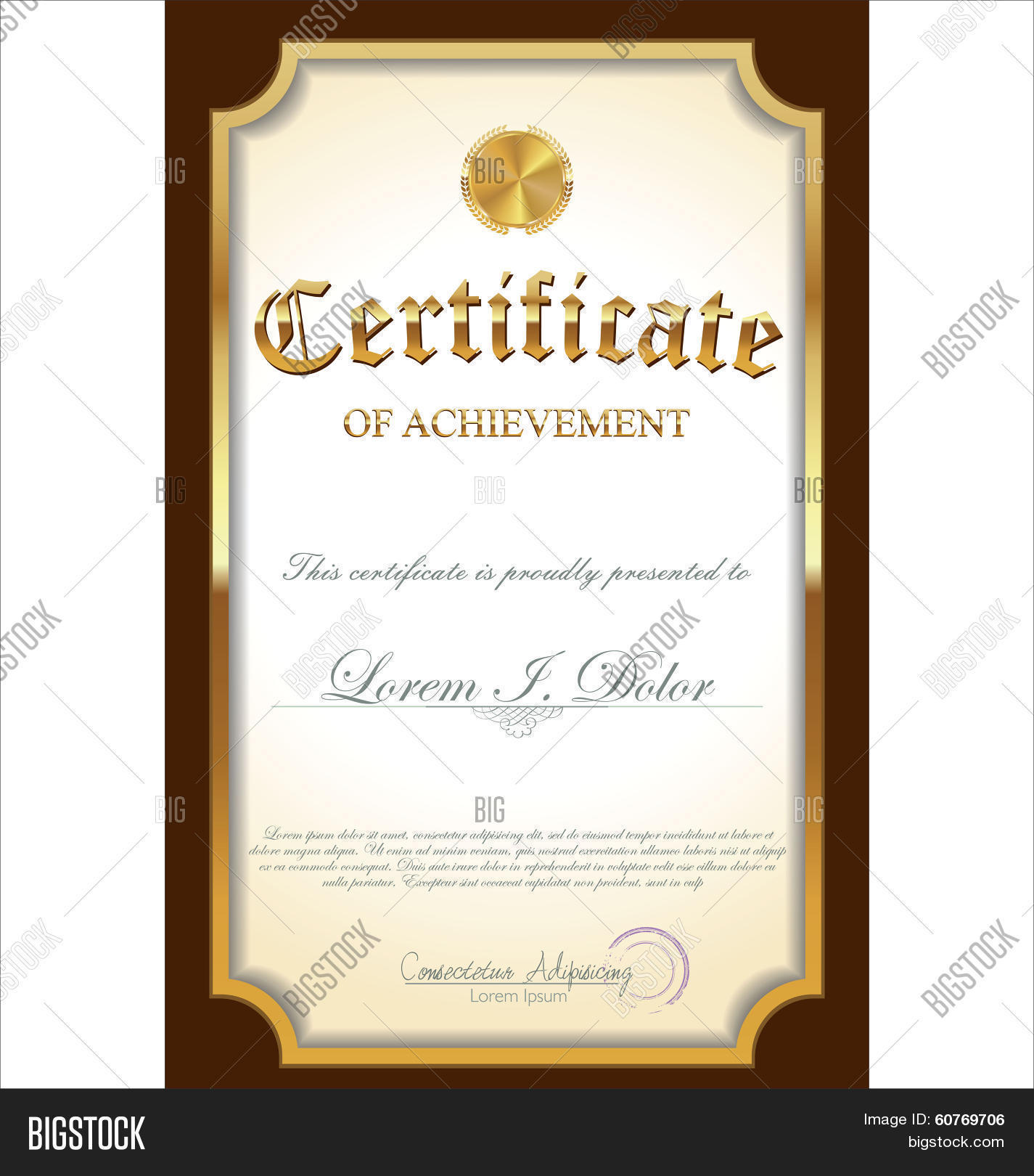 Certificate Vector & Photo (Free Trial) | Bigstock