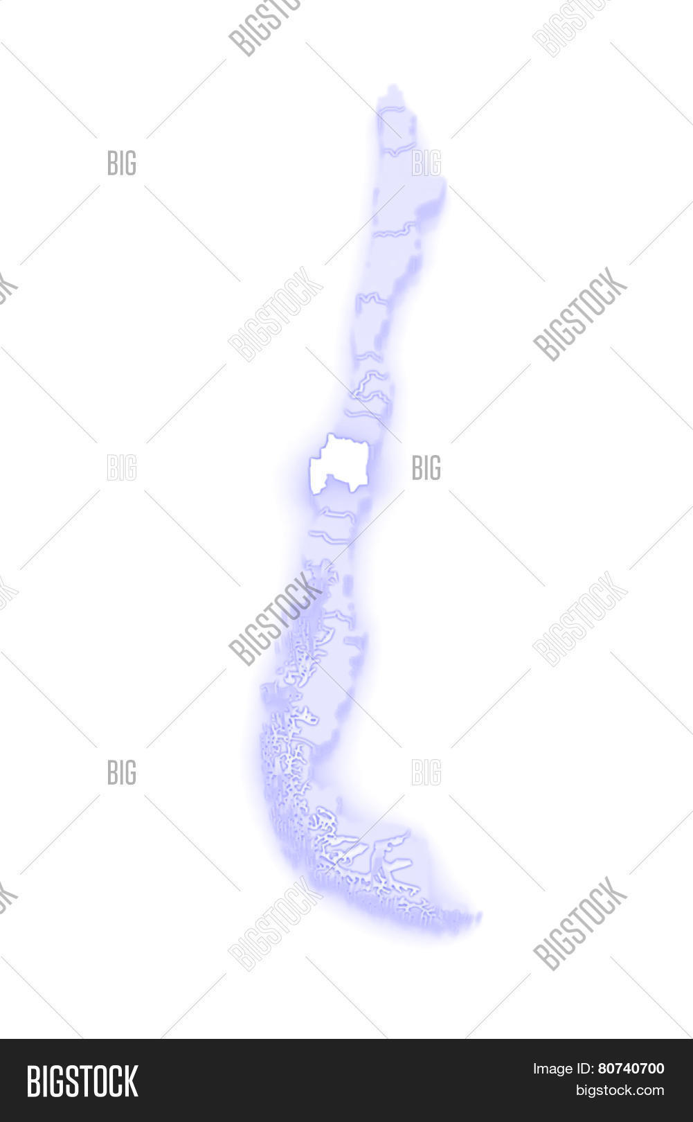 Map Bio-Bio. Chile. 3d Image & Photo (Free Trial) | Bigstock