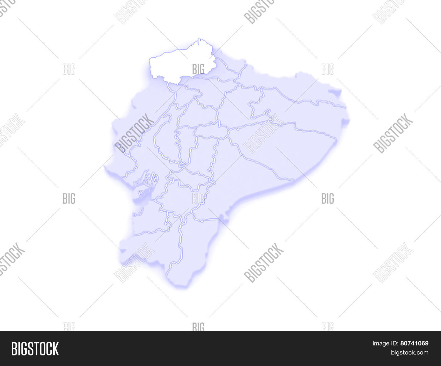 Map Esmeraldas. Image & Photo (Free Trial) | Bigstock