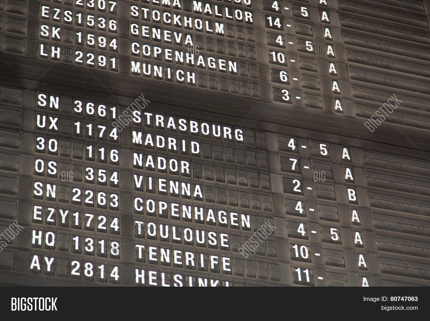 Terminal Info Board Image & Photo (Free Trial) | Bigstock