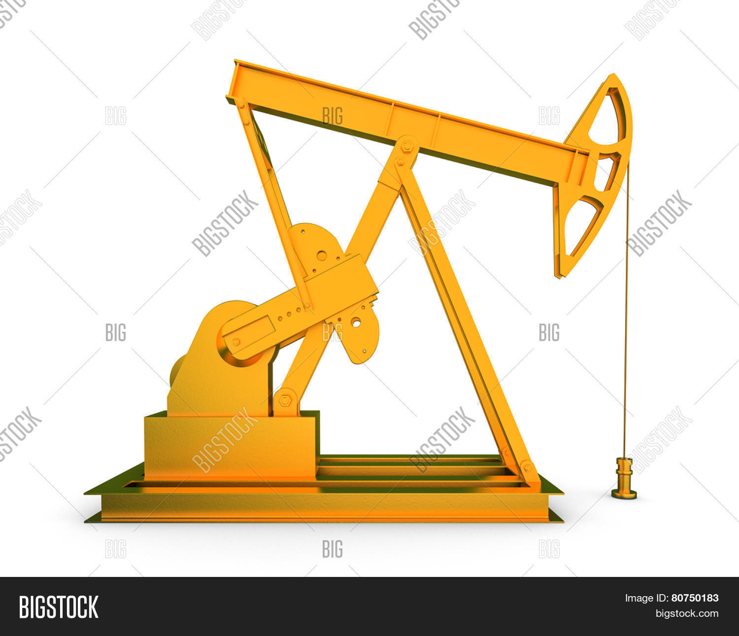 Gold Oil Rig On Image & Photo (Free Trial) | Bigstock