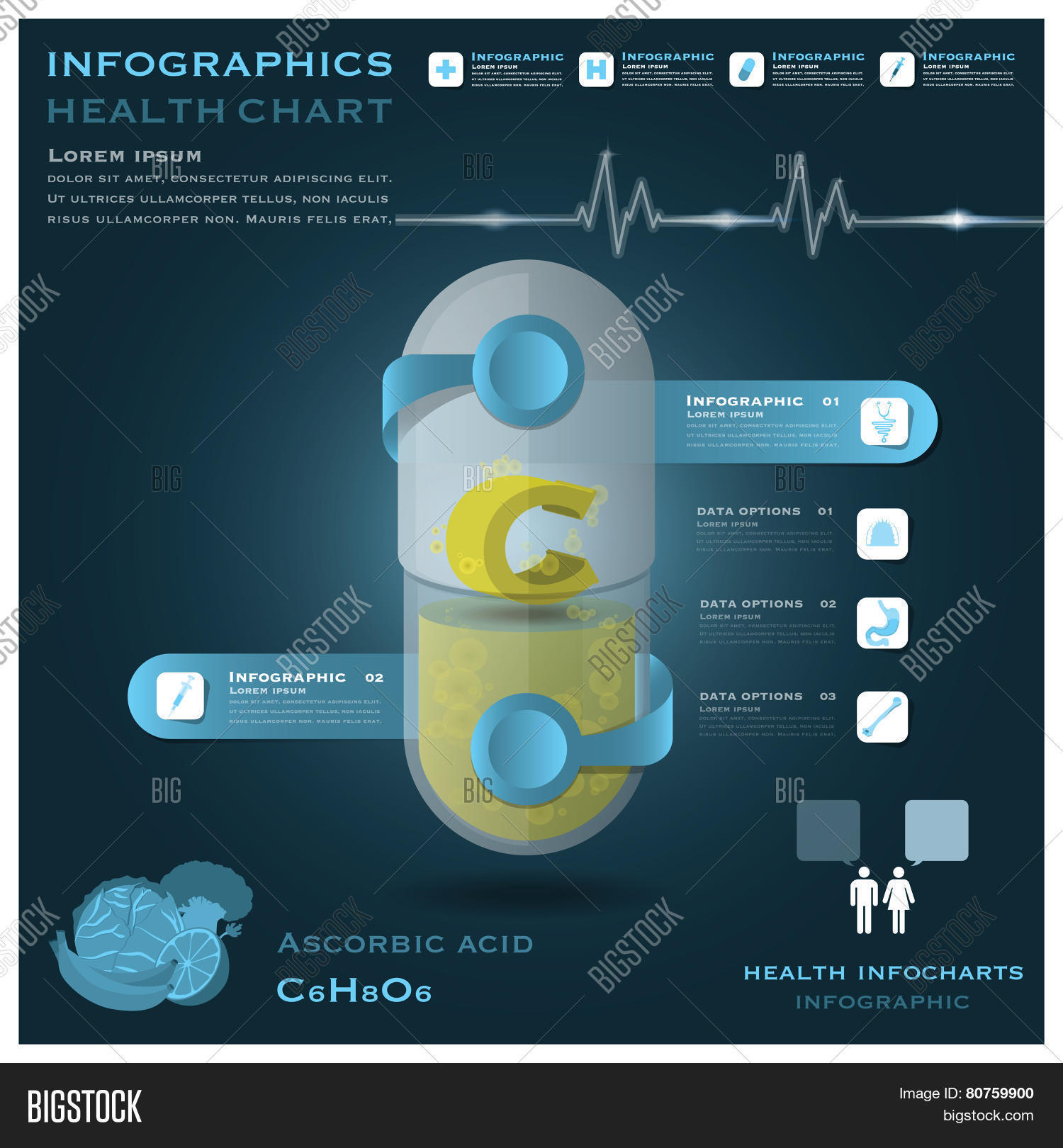 Vitamin C Pill Vector & Photo (Free Trial) | Bigstock