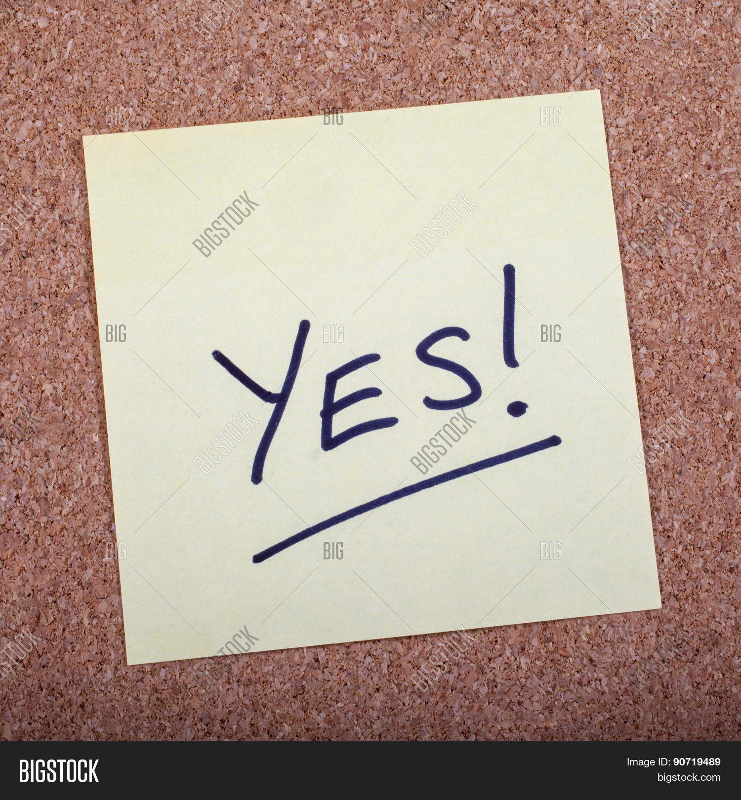 Yes! Message On Image & Photo (Free Trial) | Bigstock