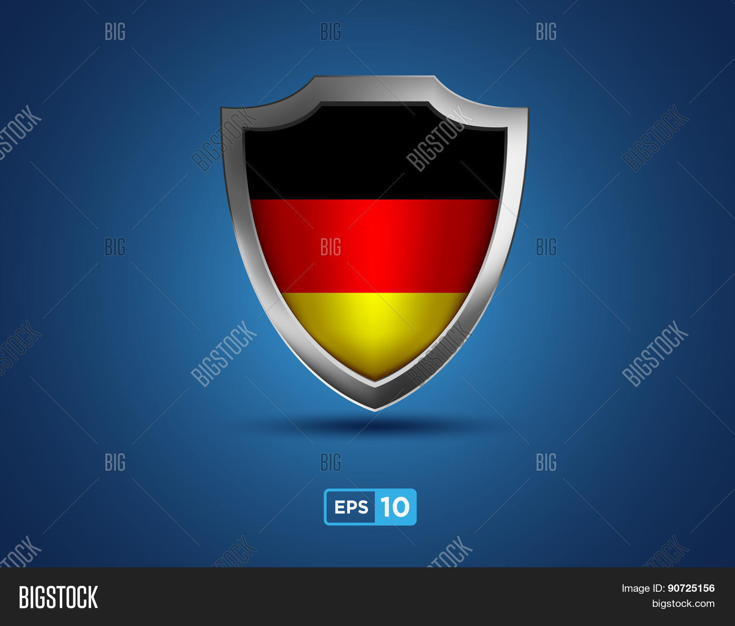 Germany Shield On Vector & Photo (Free Trial) | Bigstock