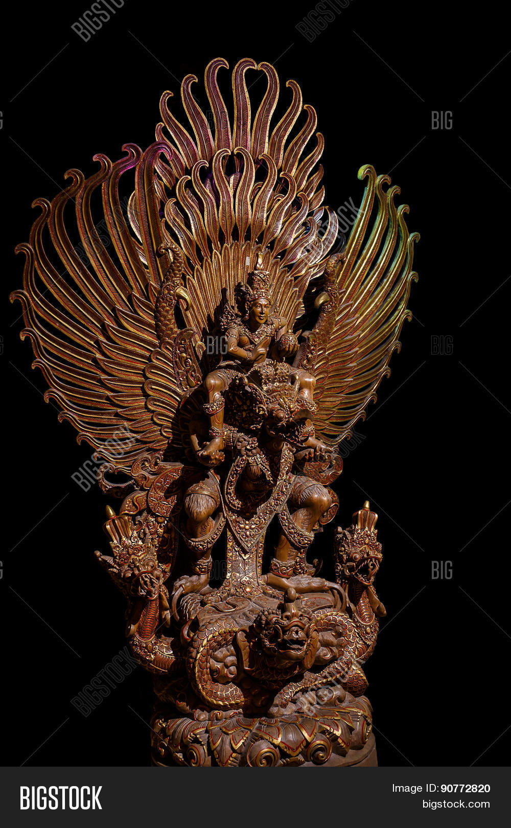 Shiva On Garuda Statue Image & Photo (Free Trial) | Bigstock
